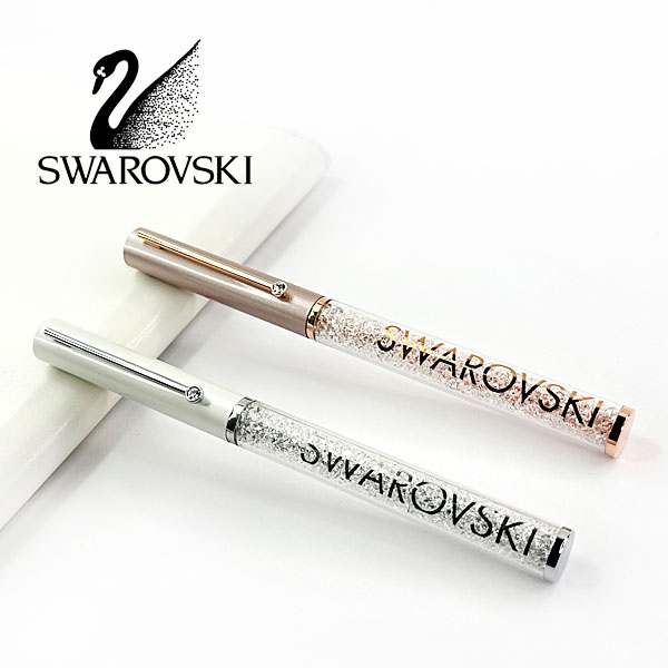 SWAROVSKI（スワロフスキー） Crysta Line Gloss ボールペン ローズゴールド/ホワイト SWARO-CLG ...