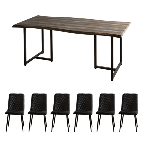 ダイニングテーブルセット 6人 北欧 7点セット :KI-LAPILILY-7SET:家具の35PLUS - 通販 - Yahoo!ショッピング