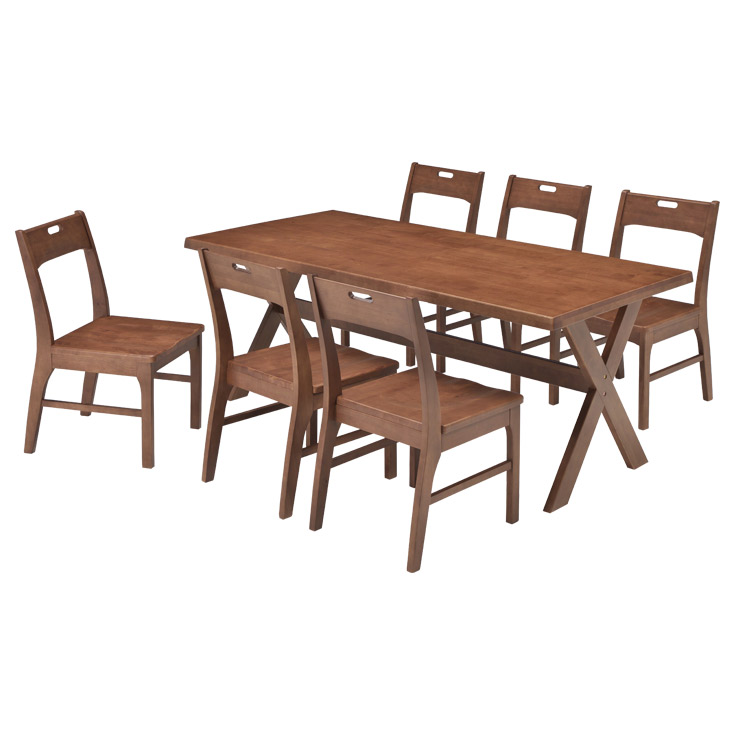 ダイニングテーブルセット ダイニングセット 7点 180×90cm テーブル チェア6脚 セット 木製 : 家具の35PLUS - 通販 - Yahoo!ショッピング