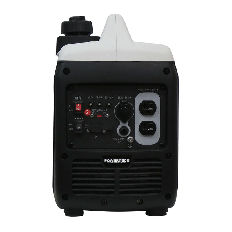 POWERTECH パワーテック インバーター発電機 1.1kVA PG1100is PGシリーズ ガソリン発電機 ハイパワー 軽量 静音設計 ガソリンエンジン 小型 家庭用 停電時 非常用 ...
