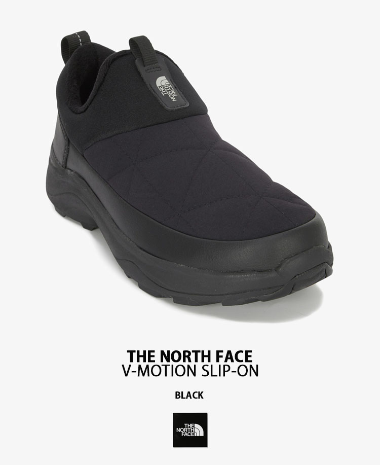 THE NORTH FACE ノースフェイス スリッポン V-MOTION SLIP-ON ミュール ダウンシューズ CHARCOAL BLACK 防寒 シューズ NS93Q56 THE NORTH FACE（ザ ノースフェイス） ノースフェイス スリッポン V