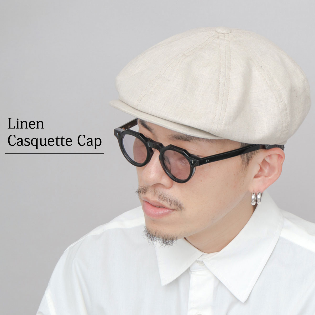 ReqHatter キャスケット メンズ レディース 春夏 コットンリネン キャスハンチング 帽子 ニュースボーイキャップ 無地 シンプル カジュアル 日よけ おしゃれ : A.M.S ...