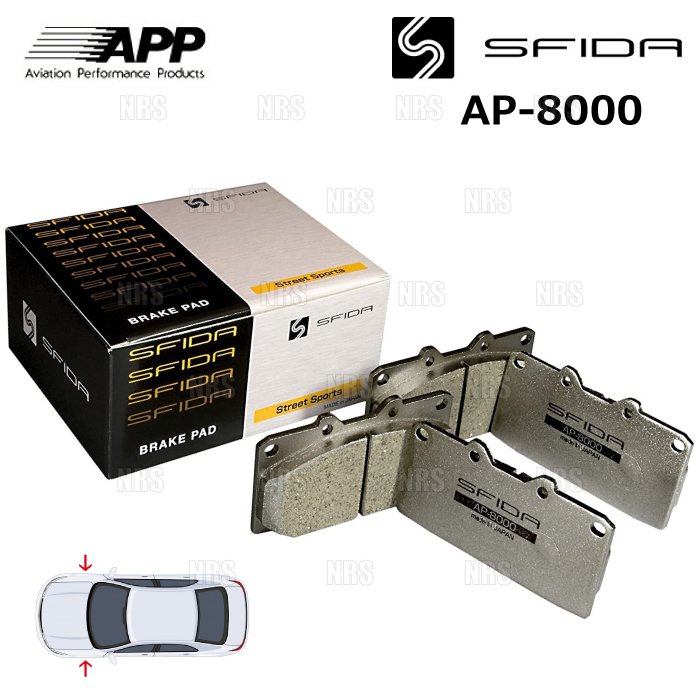 APP エーピーピー SFIDA AP-8000 (フロント) スカイライン R32/HCR32/HNR32/RNR32 89/5〜93/8 ...