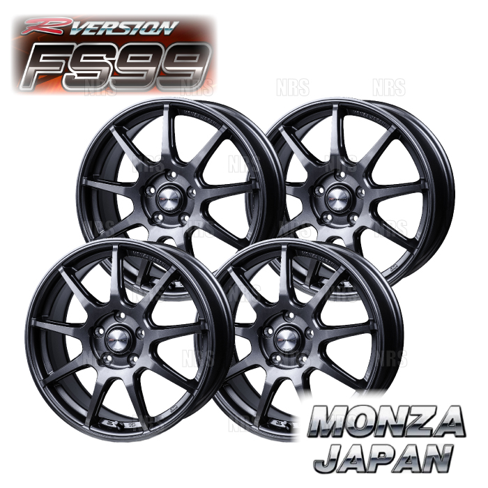 MONZA JAPAN（モンツァジャパン） MONZA モンツァ R-VERSION FS99 (4本セット) 7.0J x 17 インセット ...