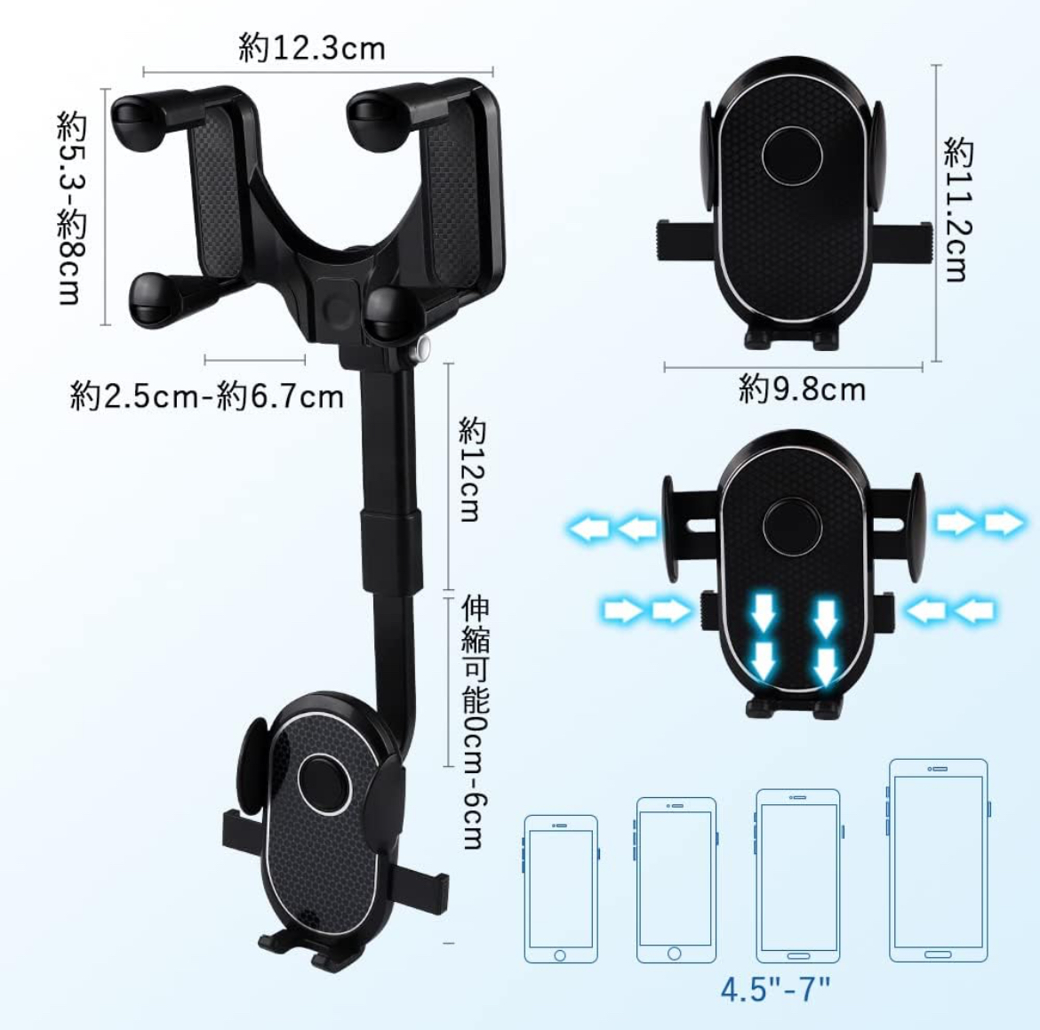 ホンダ フリード スパイク GB3/4 スマホミラーA ワンタッチ開閉 多機能ホルダー カー用品 車用品 雑貨 便利 車載ホルダー 車載 : ACE ONE - 通販 - Yahoo!ショッピング