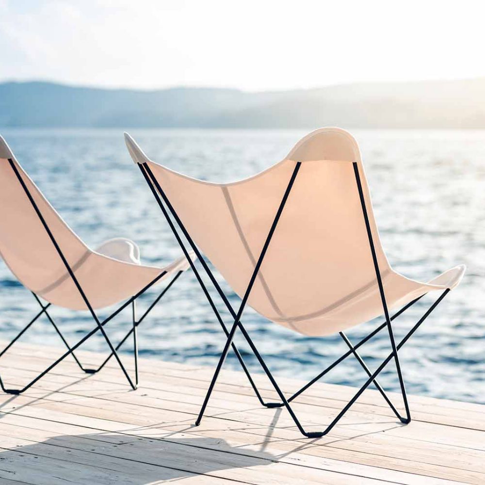 CUERO 全2色 ビーケーエフ バタフライチェア キャンバス イス 椅子 チェア コットンキャンバス 1人掛け 北欧 1人暮らし 書斎 ...