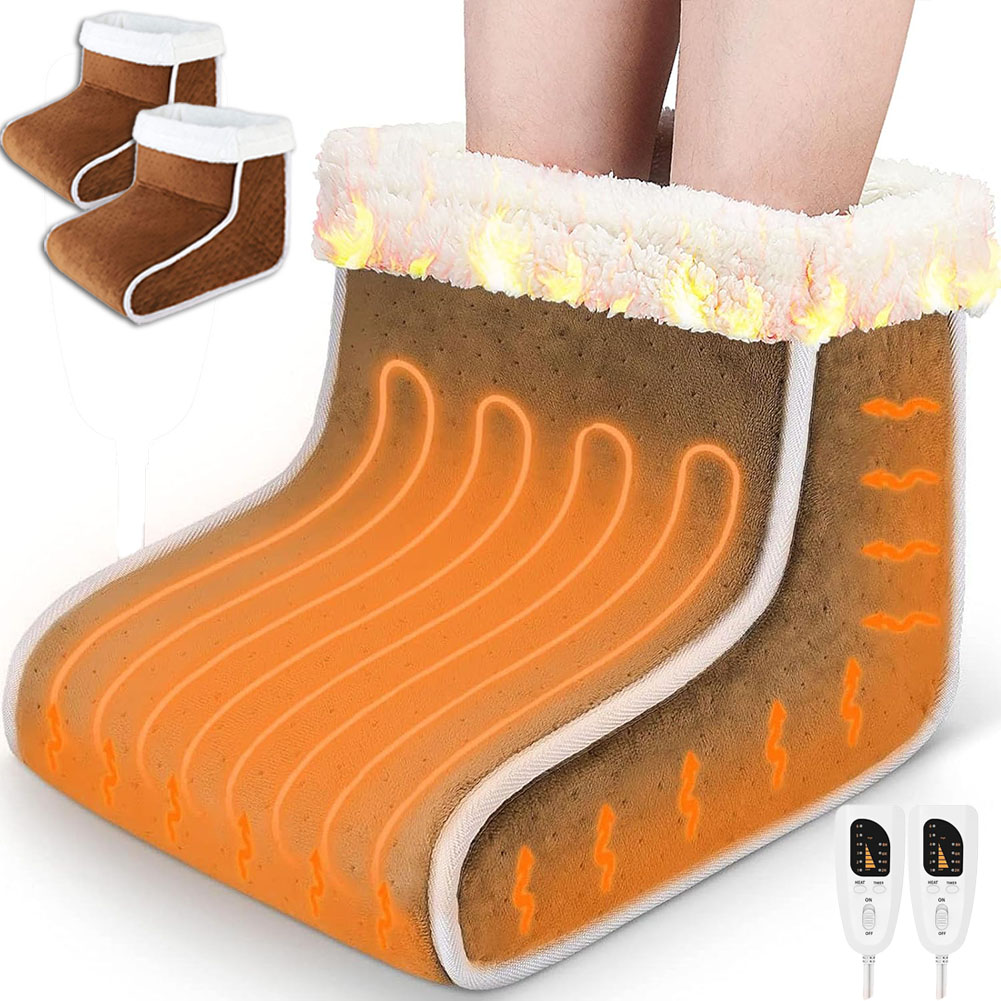 フットウォーマー 足温器 電気足温器 2個セット コンセント式 50W 6