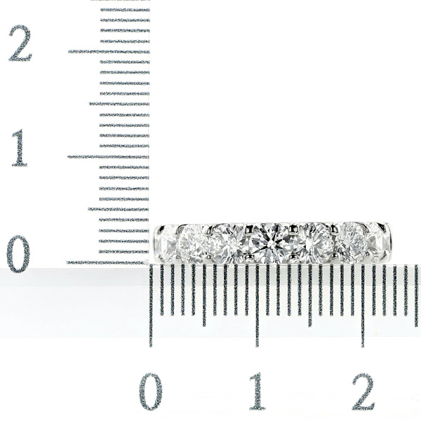 ダイヤモンド ハーフエタニティ リング 2ct(Total)/9石 D VVS1 3EX H&C プラチナ Pt データレポート付き鑑別書付 : エメットジュエリーYahoo!店 - 通販 ...