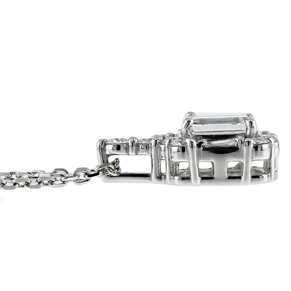 ダイヤモンド ネックレス 1ct F VS2 エメラルドカット プラチナ Pt 鑑定書付 : エメットジュエリーYahoo!店 - 通販 - Yahoo!ショッピング