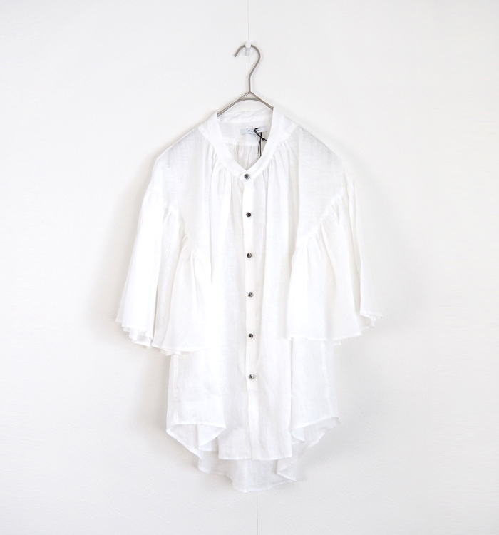 MANON マノン リネンアミカルシャツ フレアースリーブ レディース mnn-sh-290 : セレクトショップAGIL - 通販 - Yahoo!ショッピング