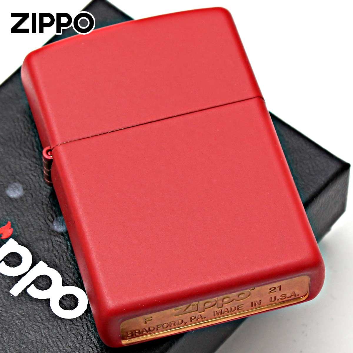 ZIPPO Zippo ジッポライター 無地 レッド マット Red Matte 塗装 233 メール便専用商品 : 輸入雑貨のネットストア AKIHA - 通販 - Yahoo!ショッピング