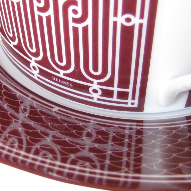 HERMES エルメス モーニングカップ&ソーサー ペア Hデコ H DECO HERMES エルメス モーニングカップ&ソーサー ペア Hデコ H DECO