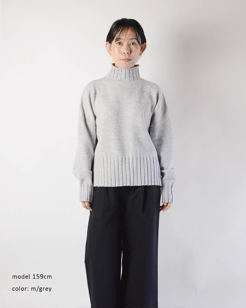 新作 2025AW ハイネックセーターニット NS-25426 トップス : リネンコットンのアリスアンドボブ - 通販 - Yahoo!ショッピング