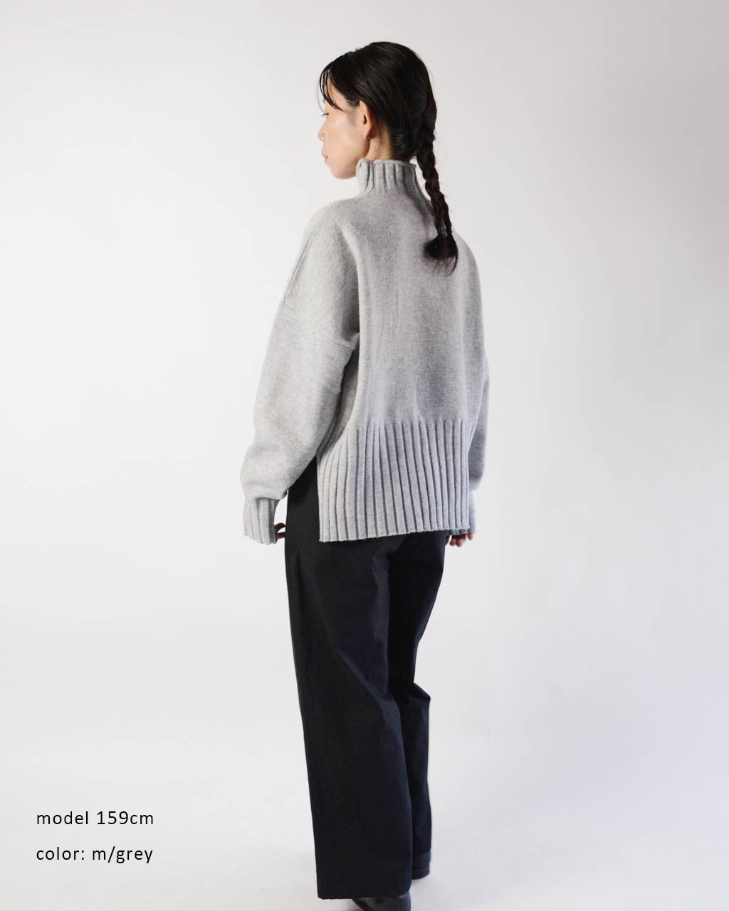 新作 2025AW ハイネックセーターニット NS-25426 トップス : リネンコットンのアリスアンドボブ - 通販 - Yahoo!ショッピング