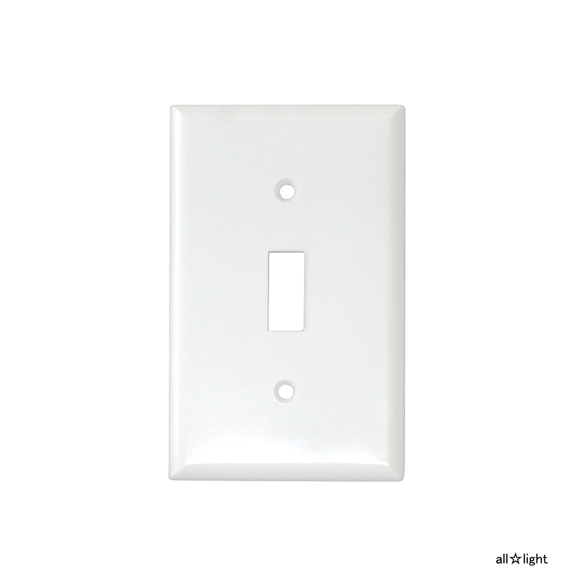 COOPER アメリカンスイッチ（トグルスイッチ）用スイッチプレート 1連用 ホワイト（白色） 2134W : オールライト Yahoo!店 ...