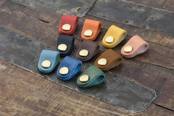 スワン電器 SWAN ABURI LEATHER CLIP ペンダントライト用 ツイストコード用クリップ イタリアンレザー キャメル BTS ...