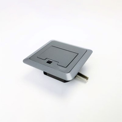 TERADA フロアコンセント フリーアクセスフロア用 イーナコンセント EEM コンセントボックス＋角型プレート(シルバーメタリック) EEM10000 : オールライト Yahoo!店 ...