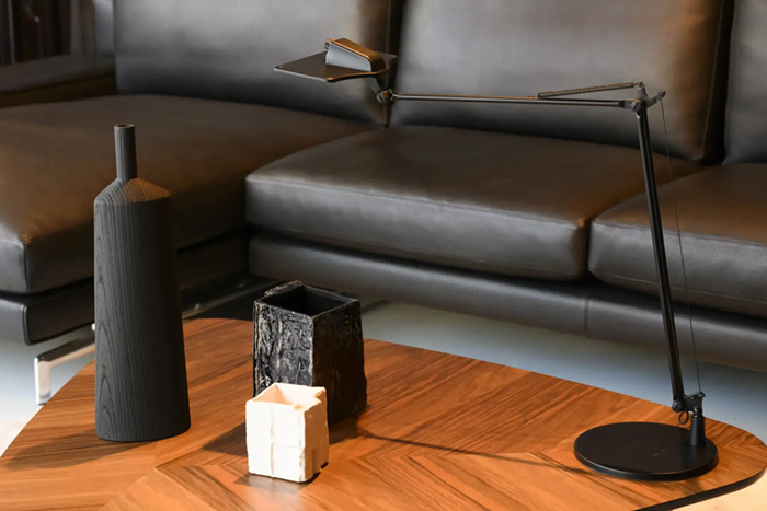 スワン電器 SWAN EXARM OLED LEDデスクライト クランプタイプ ダイヤルスイッチ 無段階調光(0〜100％) ブラック 10W 200lm 4000K LEX-3100BK ...