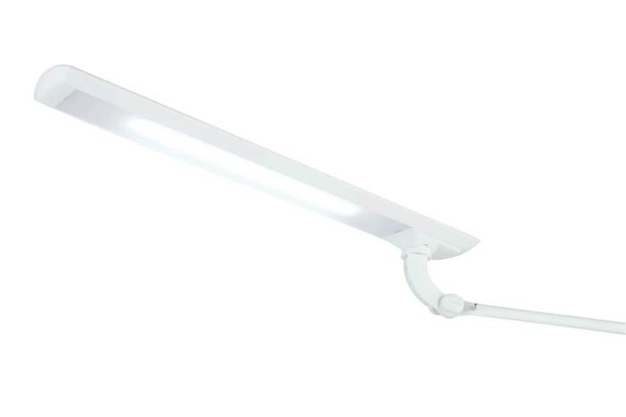 SWAN LEDIC EXARM 970 LEDデスクライト タッチスイッチ 3段調光(強12W 中6W 弱1.3W) クランプタイプ ブラック 1100lm 6500K LEX-970BK ...