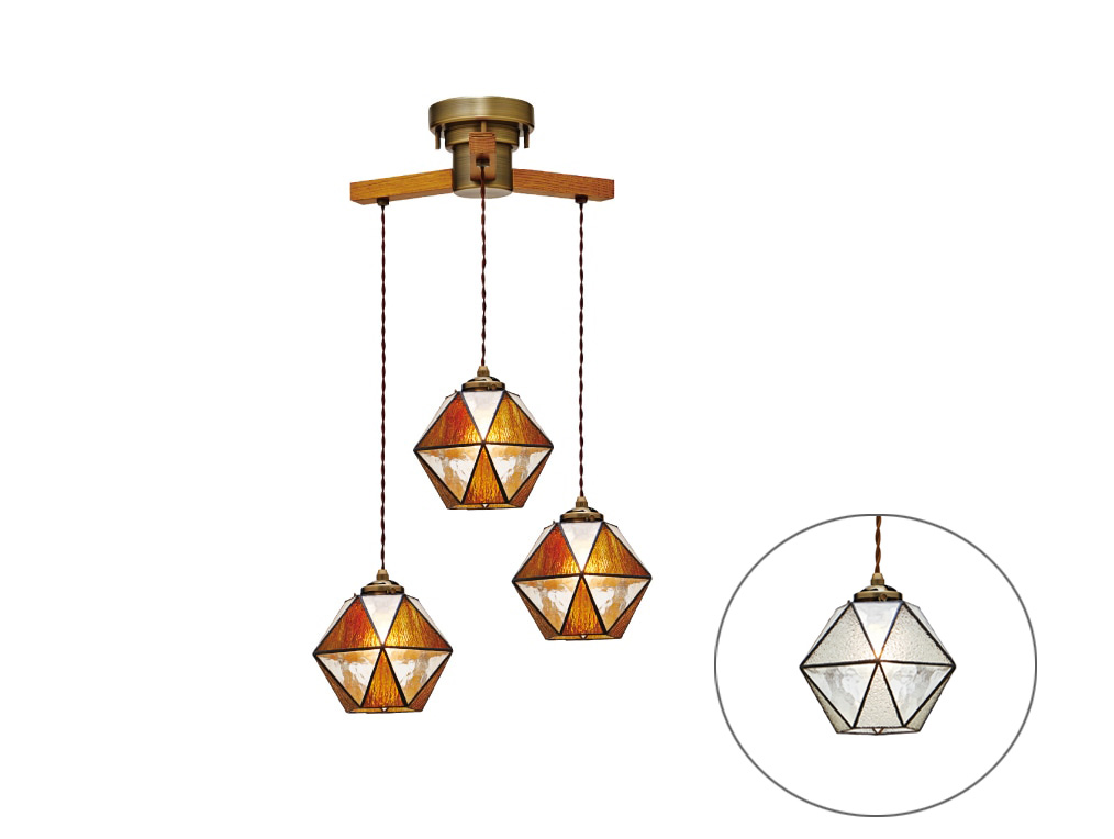 インターフォルム INTERFORM Maryse マリーズ ダングル3 ペンダントライト E17 クリア 引掛けシーリング 白熱電球付き LT-1328CL : lt1328cl ...