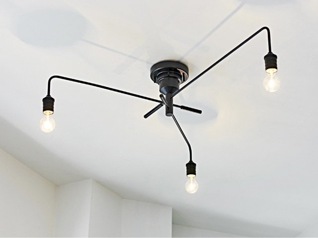 インターフォルム INTERFORM Narost ナロスト シーリングライト E26 ブラック 引掛けシーリング 電球別売 LT-1654BK : lt1654bk-interform ...