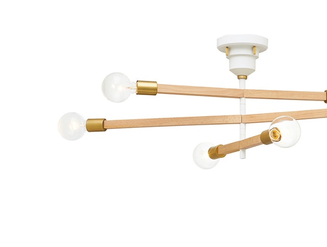 インターフォルム INTERFORM Astre - baum アストル バウム シーリングライト E26 ホワイト 引掛けシーリング LED電球付き 電球色 LT-3529WH : オール ...