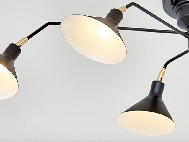 インターフォルム INTERFORM Ronne ロネ シーリングライト E17 ブラック 引掛けシーリング LED電球付き 電球色 LT-9521BK : オールライト Yahoo!店 ...