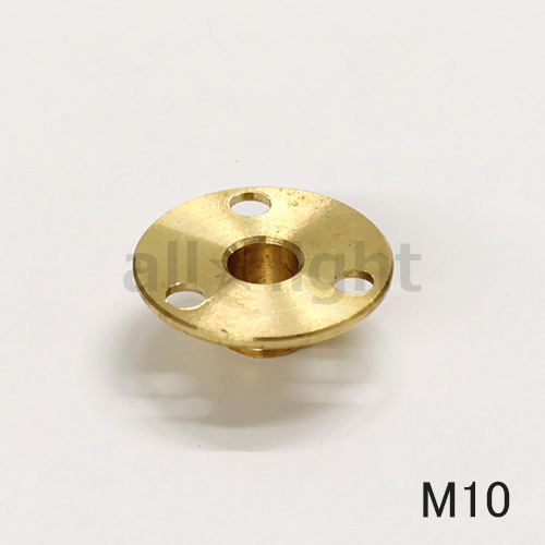 M10ベースプレート 真鍮製 高さ9mm 直径25．5mm M10 BASEPLATE ≪30本までクリックポスト対応≫ ...