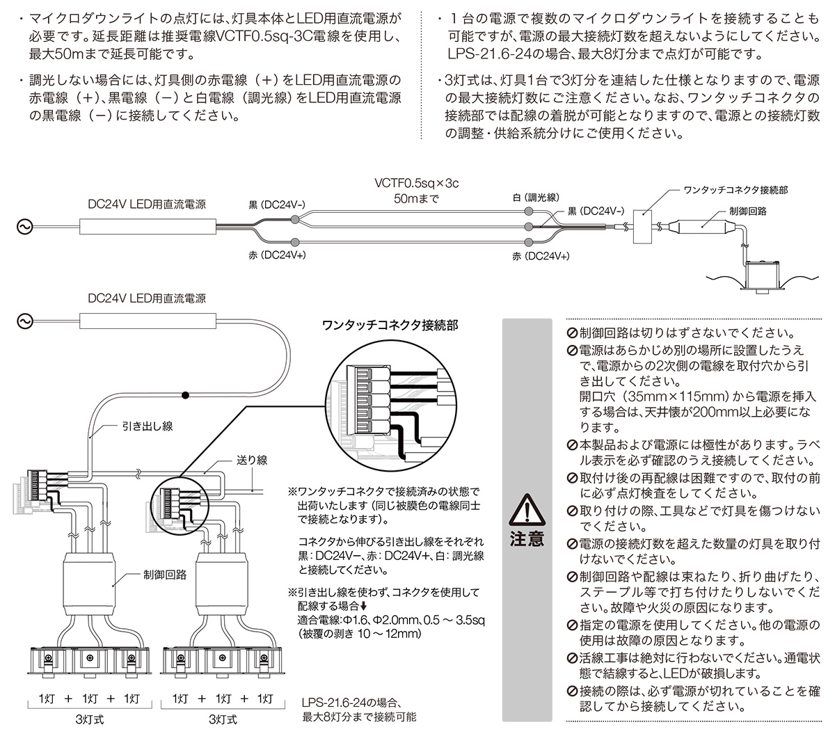 トキスター TOKISTAR LEDユニバーサルダウンライト MICRO DOWNLIGHT 角型 3灯式 開口穴35×115mm 屋内用 ...
