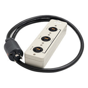 明工社 引掛マルチタップ 30A 250V 3コ口 接地2P L6-30P付 VCTケーブル3m MR7701T4L3 ※受注生産品 ...