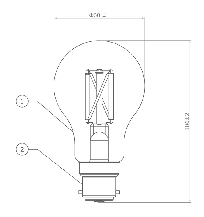 スワン電器 SWAN LED SWAN BULB DC24V DALI / PWM 一般電球形 60W形相当 B22 6.8W 810lm ...