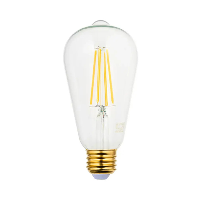 スワン電器 SWAN LED SWAN BULB EDISON 60W形相当 E26 6.5W 800lm クリア 2700K 調光対応 SWB-LDF6L-ST64-27B : オールライト ...