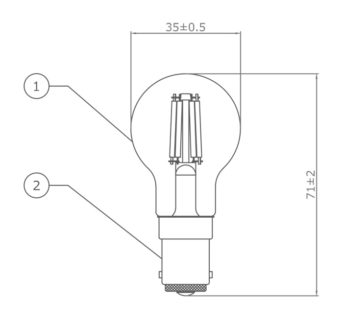 スワン電器 SWAN LED SWAN BULB DC24V DALI / PWM ミニクリプトン形 40W形相当 B15D 4W 470lm ...