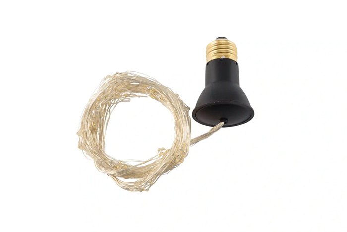 スワン電器 SWAN LED SWAN BULB SPARKLER イルミネーションライト ソケット型ガーランド 本体:樹脂 E26 シルバー ...