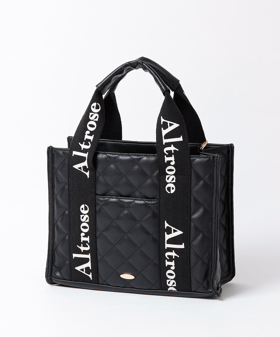 トートバッグ トート 2WAY ショルダー ショルダーバッグ テープハンドル ロゴテープ キルティング キルト レディ―ス :332711:ALTROSE - 通販 - Yahoo!ショッピング