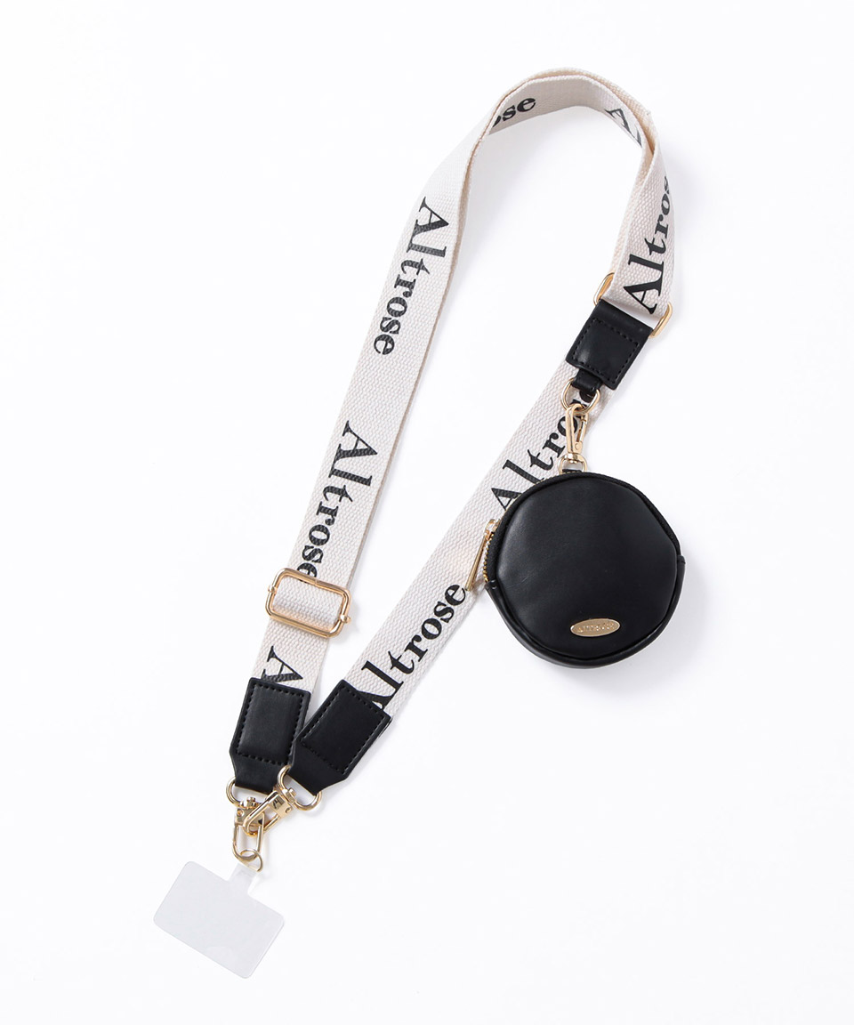 スマホショルダー スマホストラップ スマホ ショルダー ストラップ ポーチ 紐 ベルト 太 ロゴテープ 挟むだけ :430011:ALTROSE - 通販 - Yahoo!ショッピング