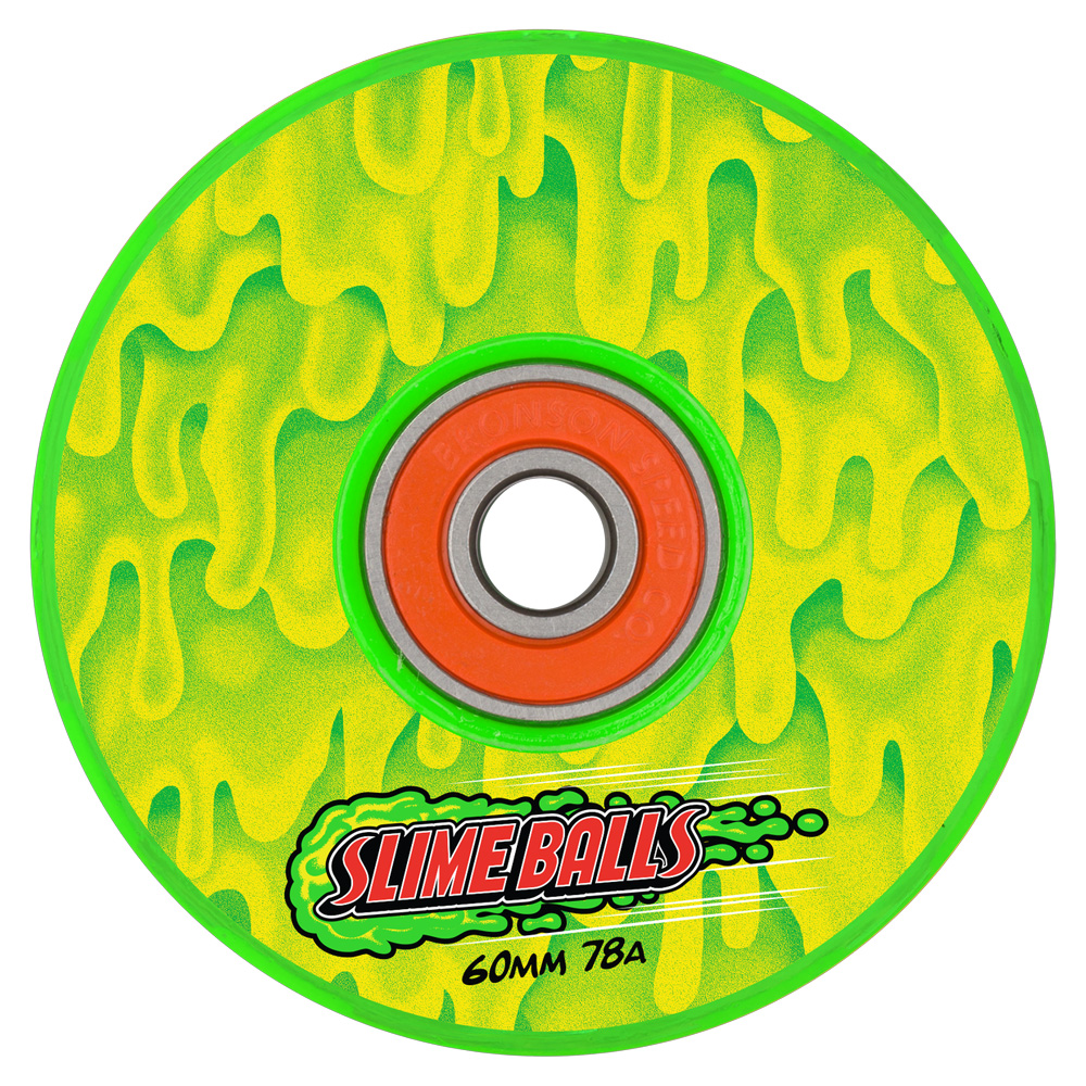 スライムボールズ SLIME BALLS 60mm SCREAMING LIGHT UPS OG GREEN/YELLOW 78A ...