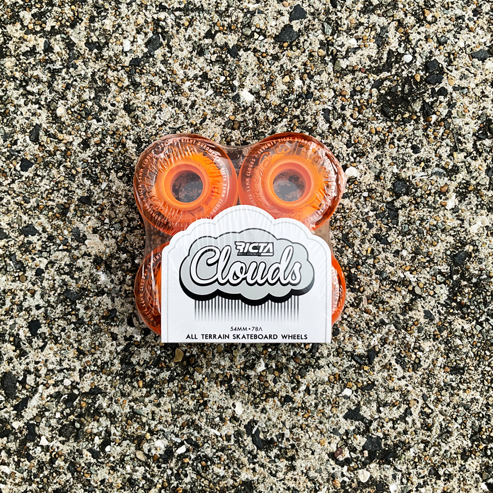 リクタ RICTA 54mm HI VIS CLOUDS ORANGE 78A WHEELS ソフトウィール 4個セット クラウズ クルーザー ...