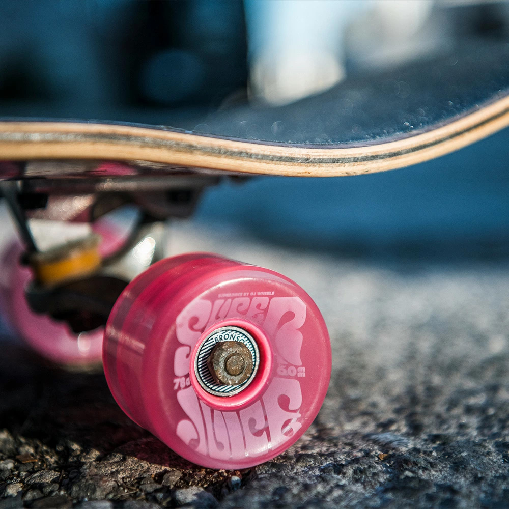 オージェイウィール OJ WHEELS 60mm BUBBLE GUM SUPER JUICE PINK 78A ソフトウィール 4個セット ...