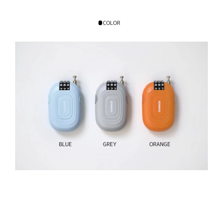 WIRED LOCK ワイヤーロック TANNER TANNER-WIRED-LOCK ブルー/グレー/オレンジ : 自転車アクセサリーのAmical - 通販 - Yahoo!ショッピング