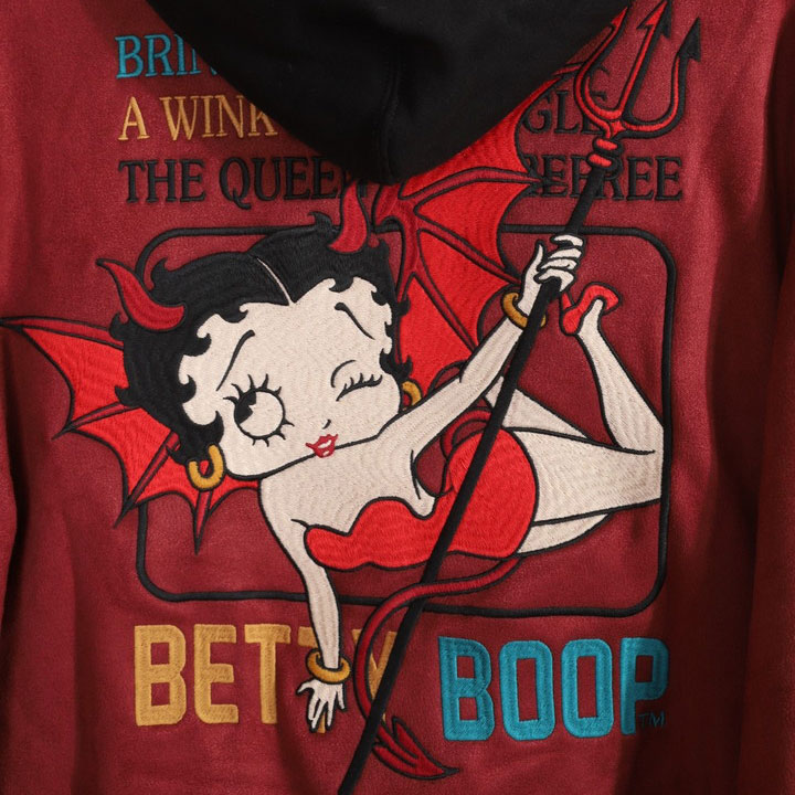 BETTY BOOP（ベティ ブープ） The BRAVE-MAN ボアボンディング ZIP