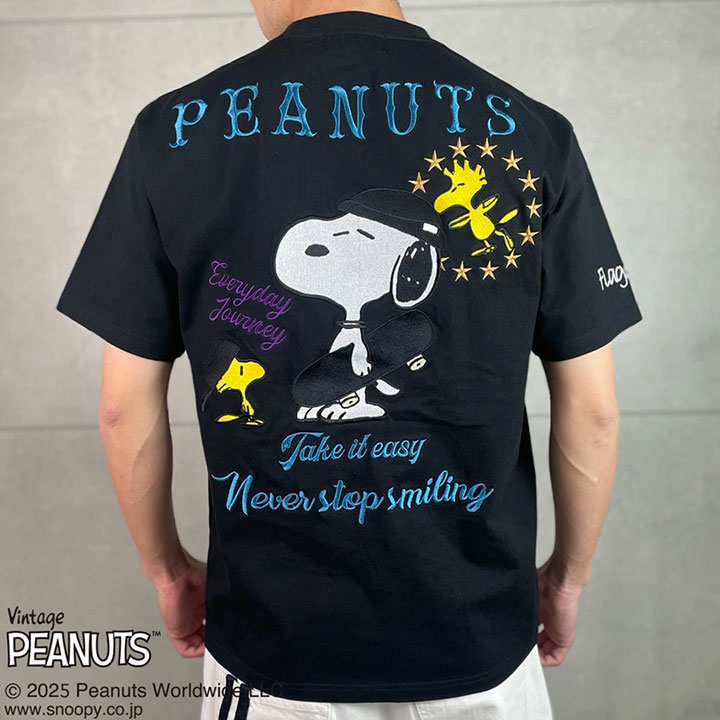 FLAG STAFF SNOOPY コラボ 半袖 Tシャツ (452098) 【送料無料】フラッグスタッフ スヌーピー Flag staff（フラッグスタッフ） 24h限定P最大14倍!1/13pm23:59迄 FLAG