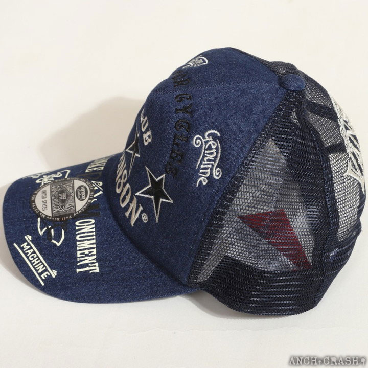VANSON ツイルメッシュキャップ NVCP-2407 トリプルスター バンソン 刺繍 ステッカー : ANCH CRASH - 通販 - Yahoo!ショッピング