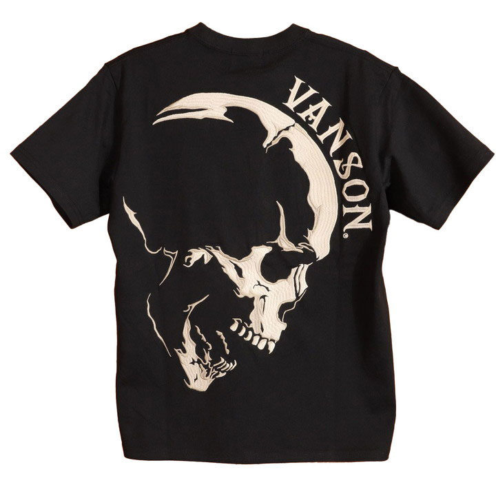 VANSON 24h限定P最大15倍!10/1pm23:59迄 スカル 半袖Tシャツ NVST-2506 バンソン 刺繍 : ANCH CRASH - 通販 - Yahoo!ショッピング