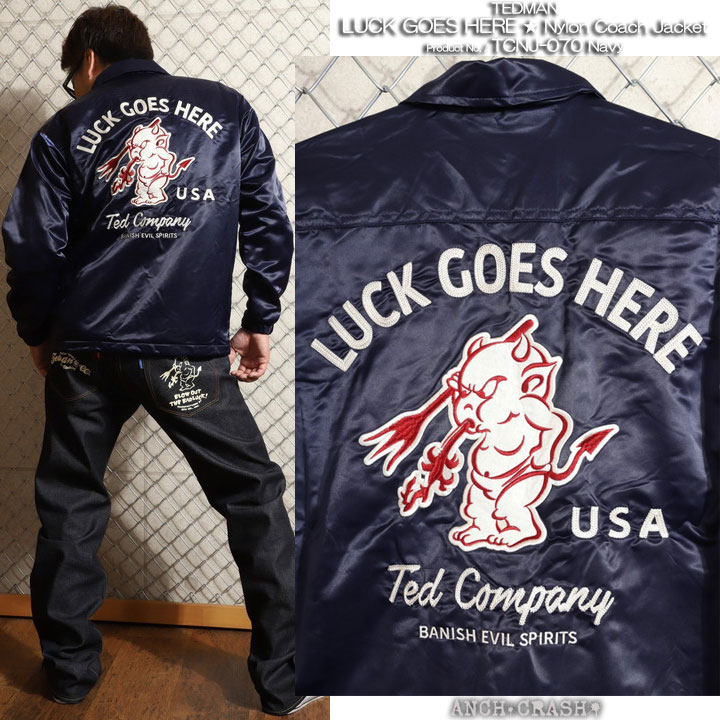 TEDMAN 24h限定P最大14倍!9/12pm23:59迄 ナイロンコーチジャケット TCNJ-070 テッドマン エフ商会 : ANCH ...