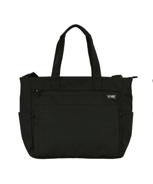 anello GRANDE アネロ グランデ SPS 2WAY A4トートバッグ レディース メンズ 軽量 撥水 大容量 ポケット多い ブランド 旅行 斜めがけ 黒 : k109d8439 ...