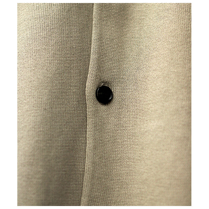 アプレッセ A.PRESSE コットン ニット ポロカーディガン Cotton アプレッセ A.PRESSE コットン ニット ポロカーディガン Cotton