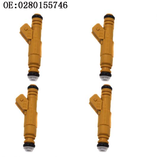 4ピース フューエル インジェクター 97-98 ボルボ 960 S90 V90 2.9L 87-98 ジープ 4.0L ダッジシボレー ...