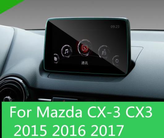 適用: マツダ CX-3 CX3 2015 2016 2017 ナビゲーション 強化ガラス スクリーン プロテクター スチール 保護 フィルム ...