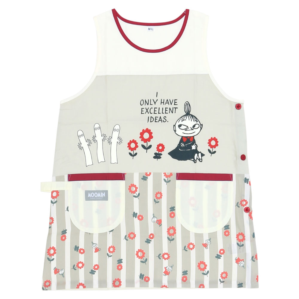 ムーミンのキャラクターエプロン かわいい 保育士 プレゼント カバーエプロン【メール便送料無料】【N】【M】 : Apron-Story ...